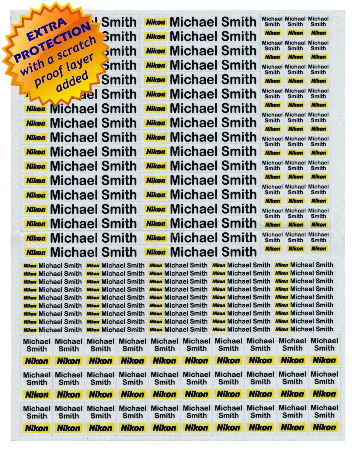 Custom Waterproof 3M Sticker Labels for Your Photo Accessories, Canon ...