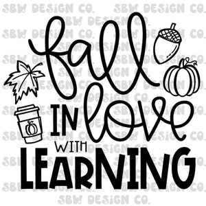 Fall Teacher PNG, SVG, Autumn Design, Digital Download, Teacher Gift ...