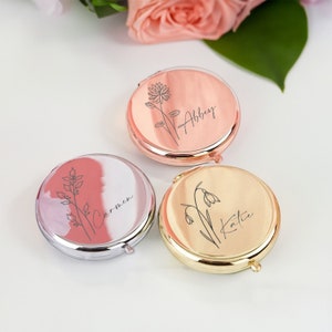 Custom Compact Mirror | Best Friend Birthday Gifts | Personalized Gifts ...