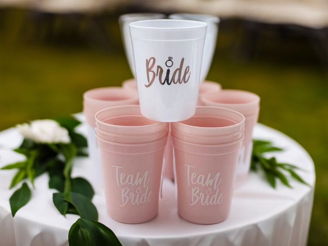 6pcs Team Bride Cup, Bridal Party Cup, Reusable Cup, Hen Party ...