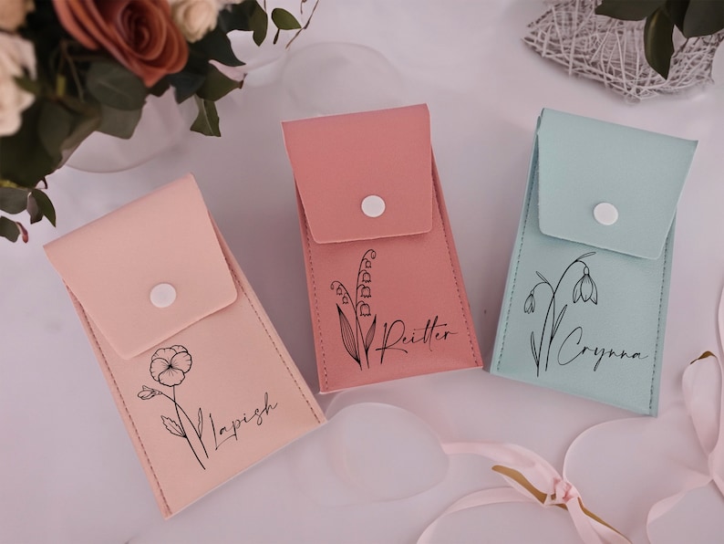 Birth Flower Makeup Brush Set，cosmetic Brushes Set, Makeup Gift Set for ...