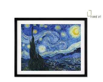 Starry Night Framed Art - Etsy