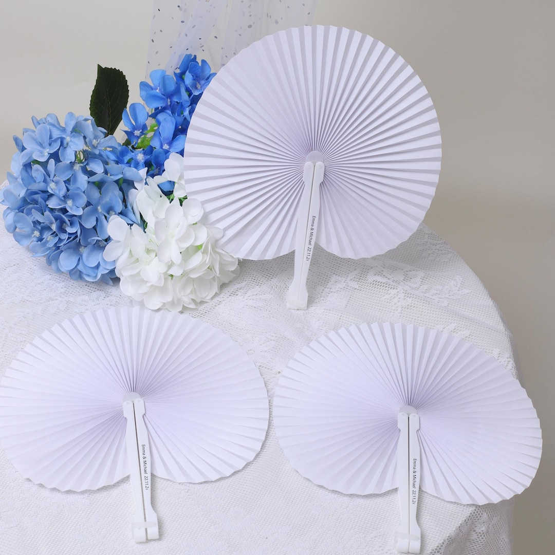 Folding Fan, Heart -shaped Fan, Wedding Party Gift, Personalized Fan - Etsy