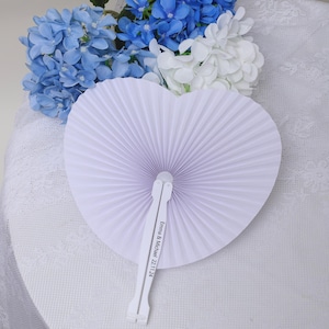 Folding Fan, Heart -shaped Fan, Wedding Party Gift, Personalized Fan - Etsy