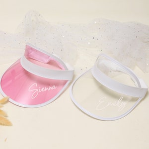 Personalized Holographic Visors,beach Bachelorette Gifts,pool Party Favors,beach Wedding Gift ...