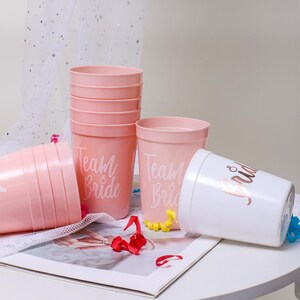 6pcs Team Bride Cup, Bridal Party Cup, Reusable Cup, Hen Party ...
