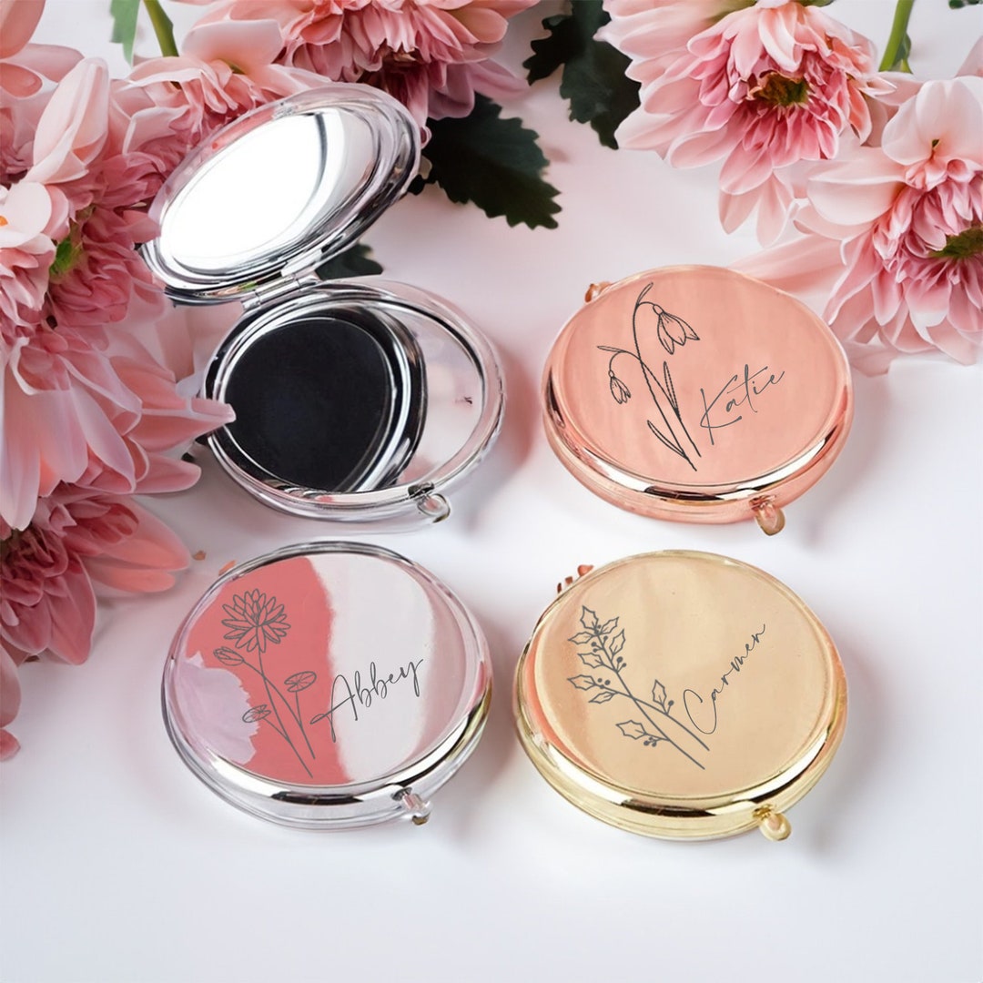 Custom Compact Mirror | Best Friend Birthday Gifts | Personalized Gifts for Women | Pocket ...