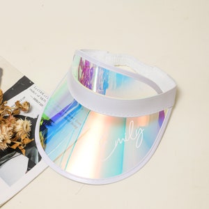 Personalized Holographic Visors,beach Bachelorette Gifts,pool Party ...