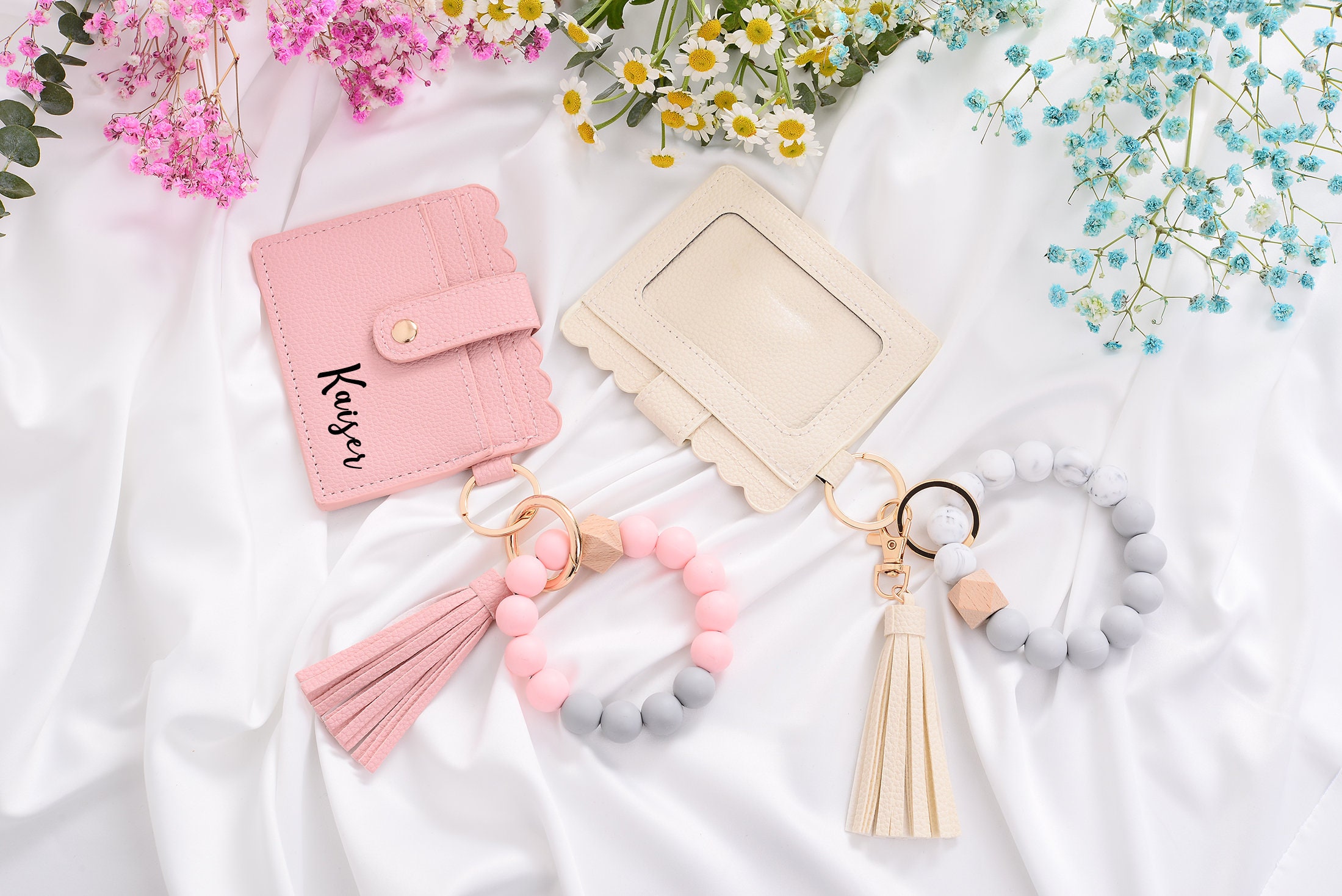 Personalized Soft Leather Bifold Wallet for Women Evening Clutch，credit ...