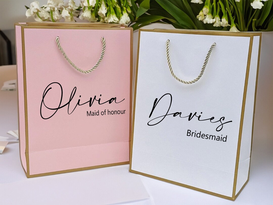 Gift Bag for Wedding, Wedding Gift Bags, Luxury Personalized Gift Bag ...