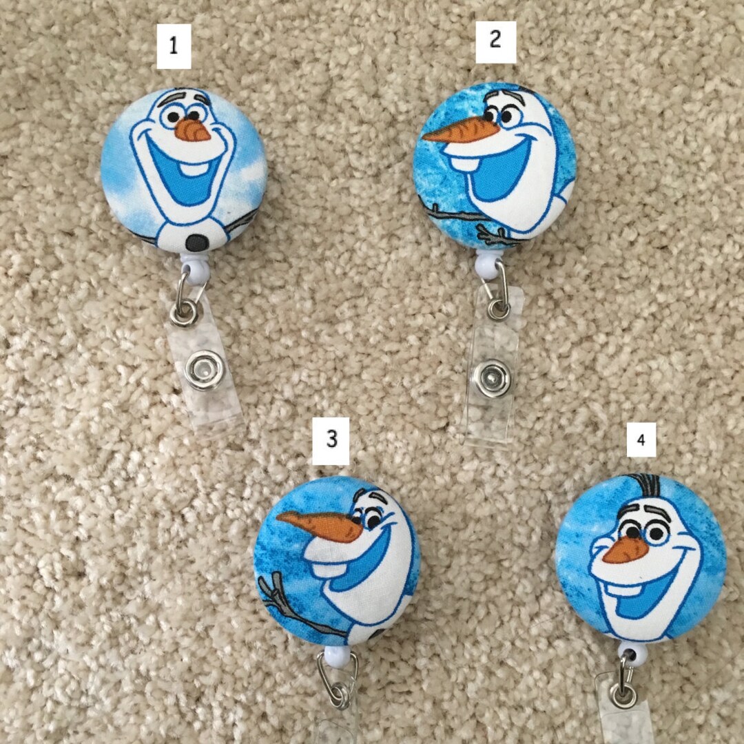 Olaf Badge Reel ID Holder - Etsy