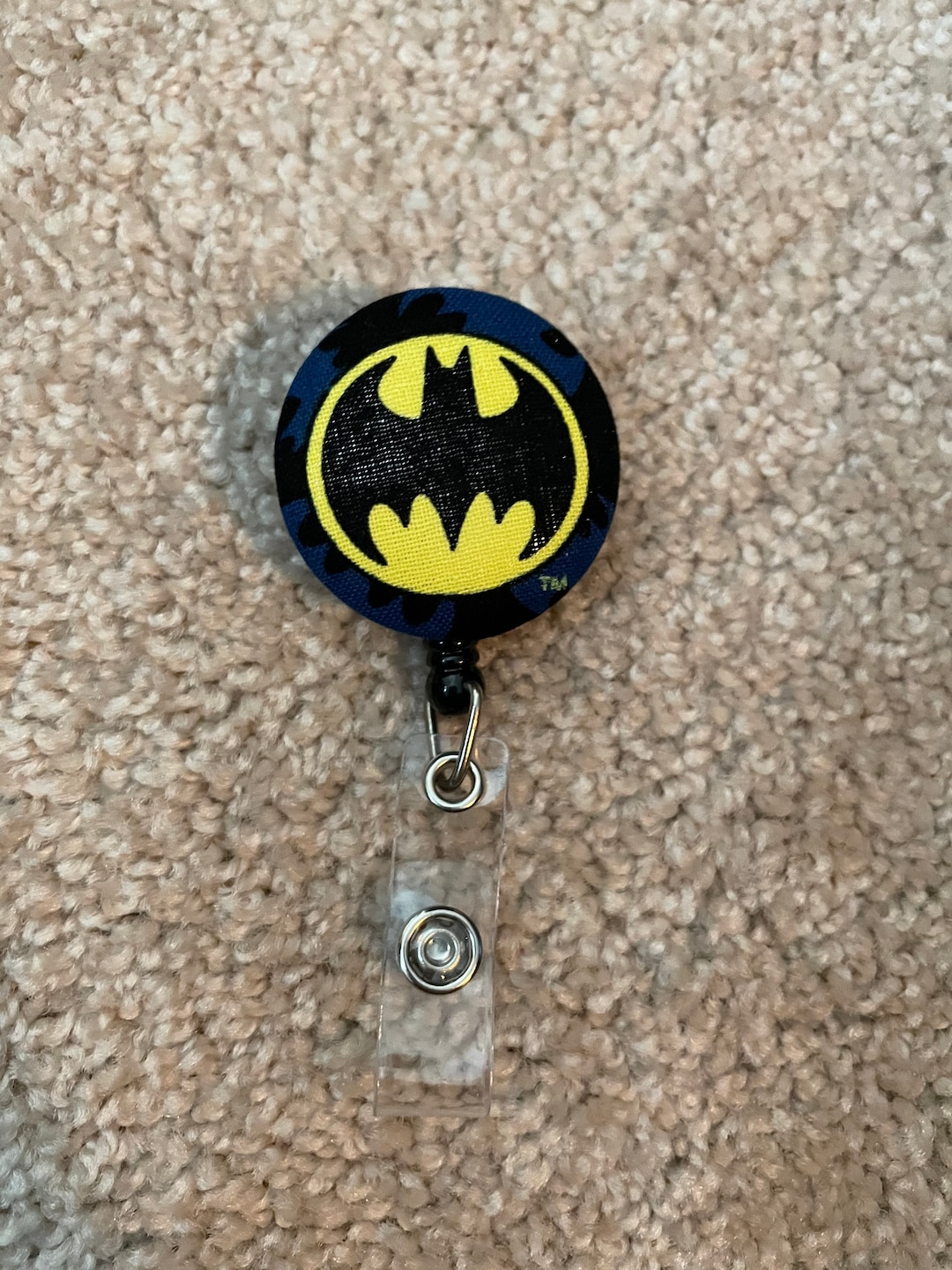 Batman Badge Reel ID Holder - Etsy