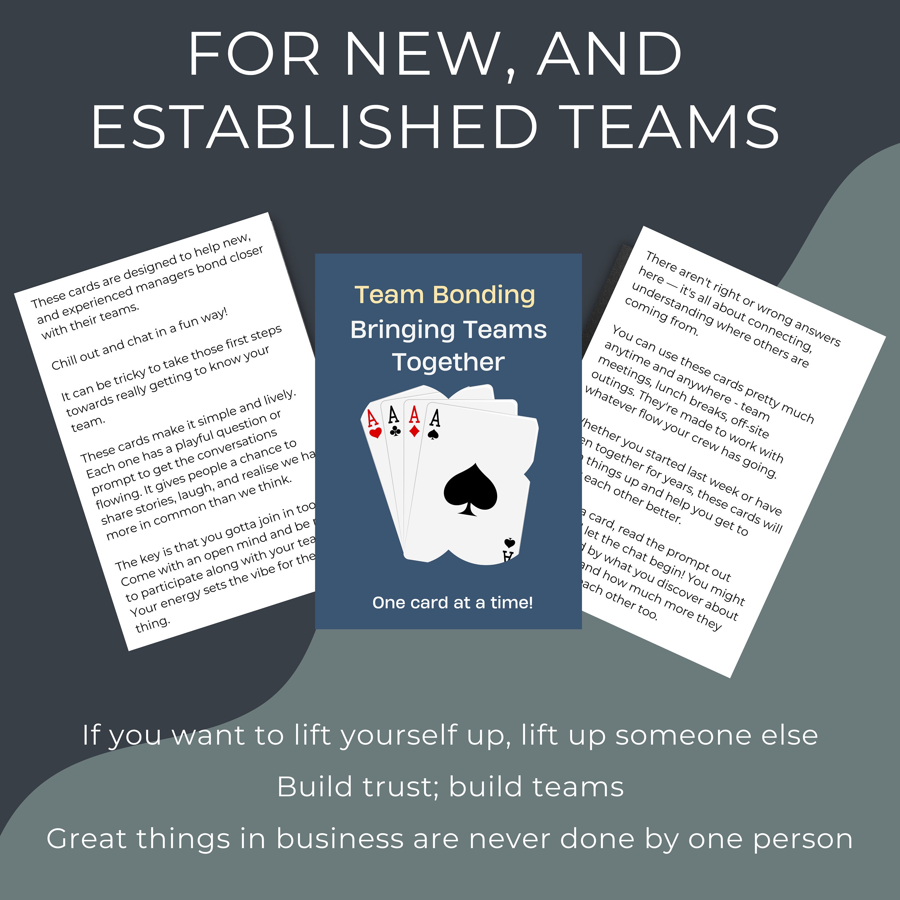 Team Building Cards, 35 Colleague Connection Prompts (digital Download ...