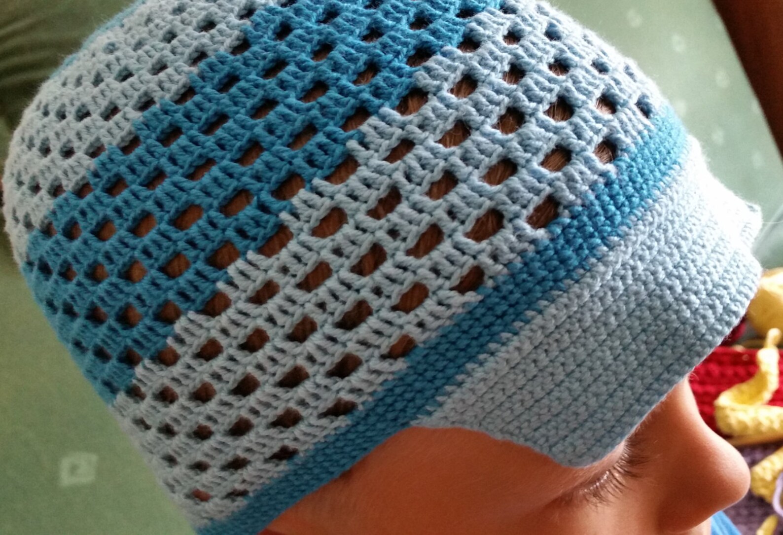 Blue Crochet Hat for Boy, Boy Cap, Hats for Boys, Handmade Hat for Boy ...