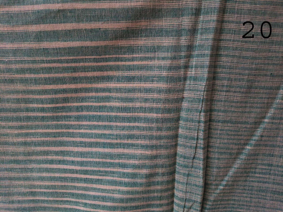 Khadi Cotton Fabrics by the Yard, Handwoven Natural Textile for Sewing ...