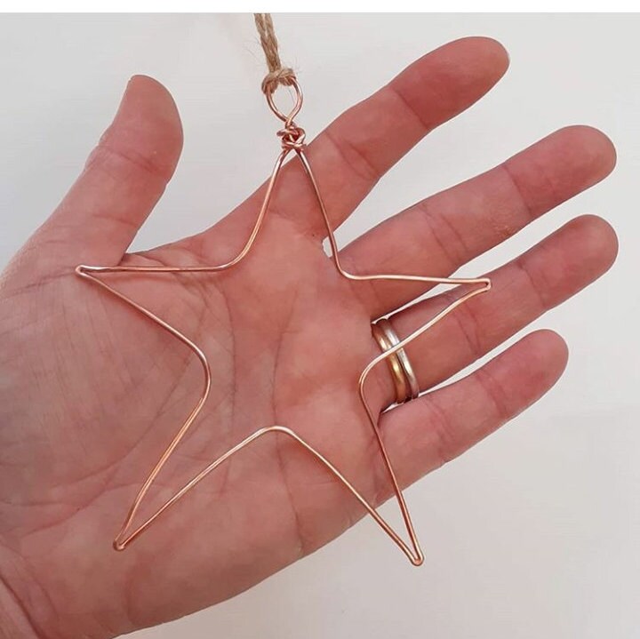 4 Unique Handcrafted Copper Wire Stars-home Decor-gift-present - Etsy