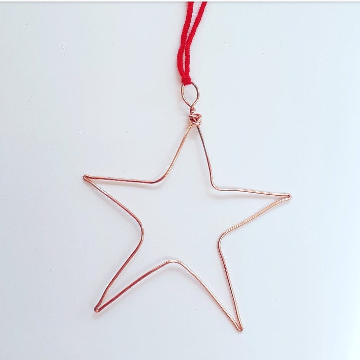 4 Unique Handcrafted Copper Wire Stars-home Decor-gift-present - Etsy