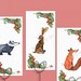 Illustrated Woodland Animal Table Numbers | Etsy UK