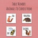 Illustrated Woodland Animal Table Numbers - Etsy UK