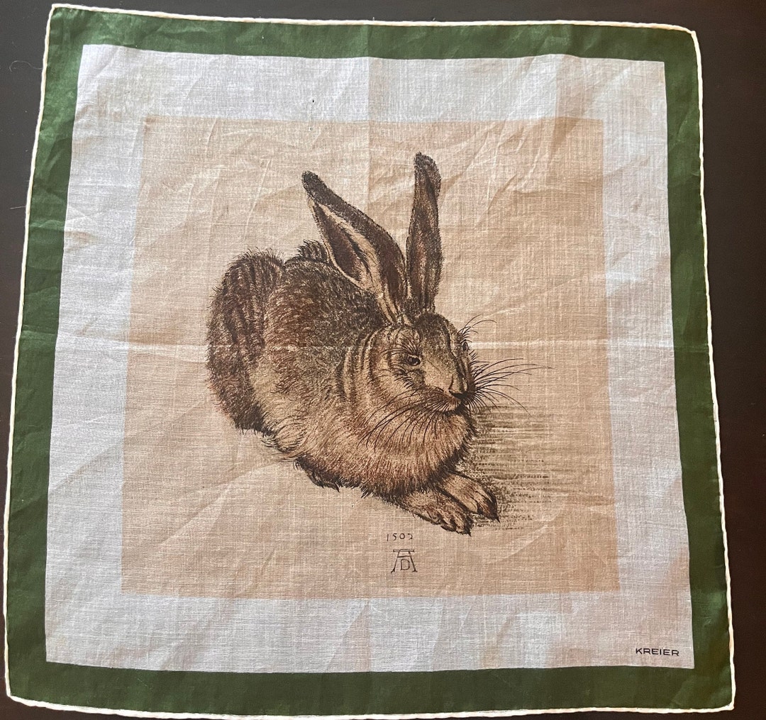 Vintage Kreier Mid Century Modern Rabbit Handkerchief Hand - Etsy