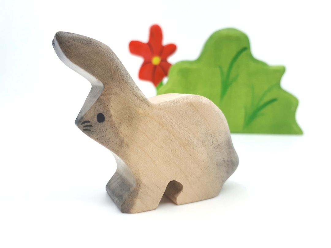 Wooden Bunny, Wooden Toys, Wooden Rabbit, Eco-friendly Wooden Easter ...