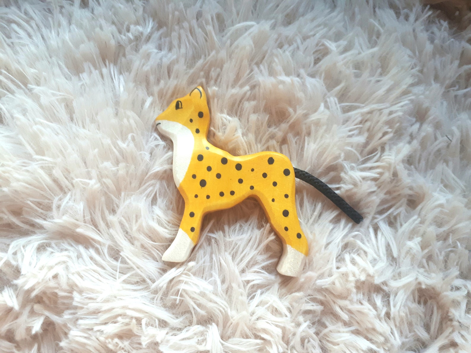 Baby cheetah toy Wooden baby cheetah African animal toys | Etsy