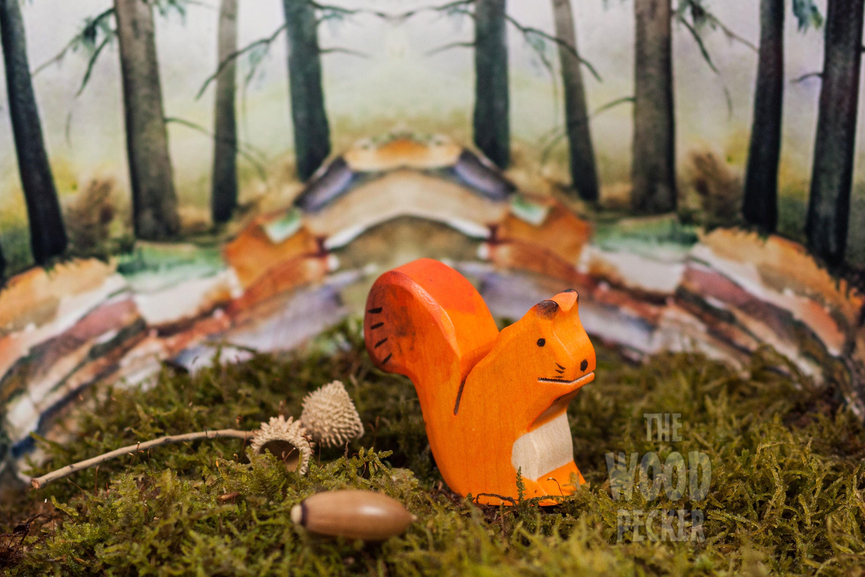 Squirrel Toy, Wooden Toy, Organic Toy, Animals, Waldorf Toy, Wood Toy ...