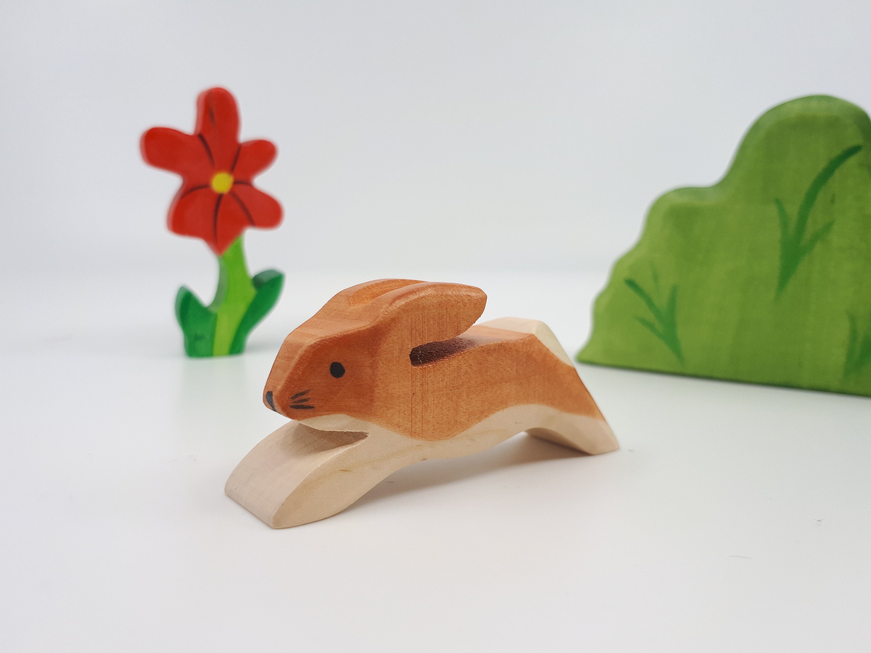 Wooden Bunny Wooden Toys Wooden Rabbit Eco-friendly Wooden | Etsy