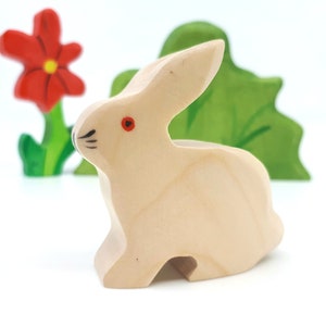 Wooden Bunny, Wooden Toys, Wooden Rabbit, Eco-friendly Wooden Easter ...