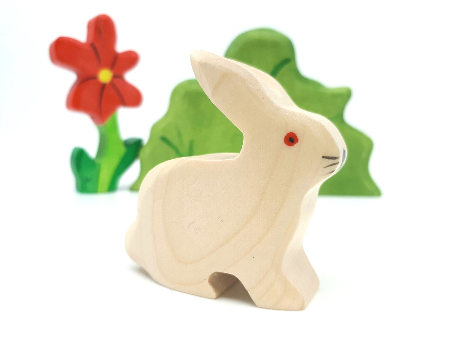 Wooden Bunny Wooden Toys Wooden Rabbit Eco-friendly Wooden - Etsy