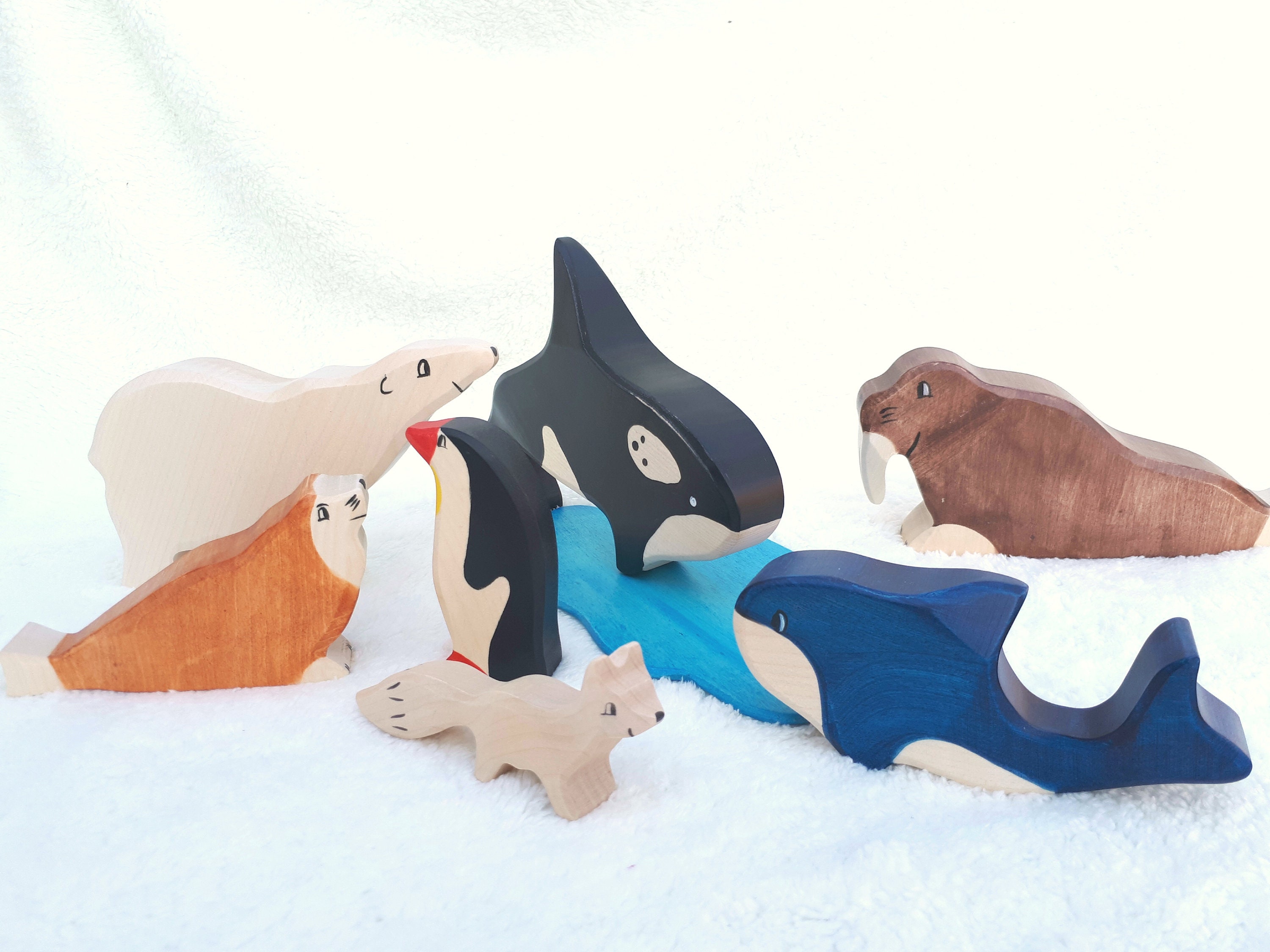 Polar Animal Toys Set Arctic and Marine Toys - Etsy