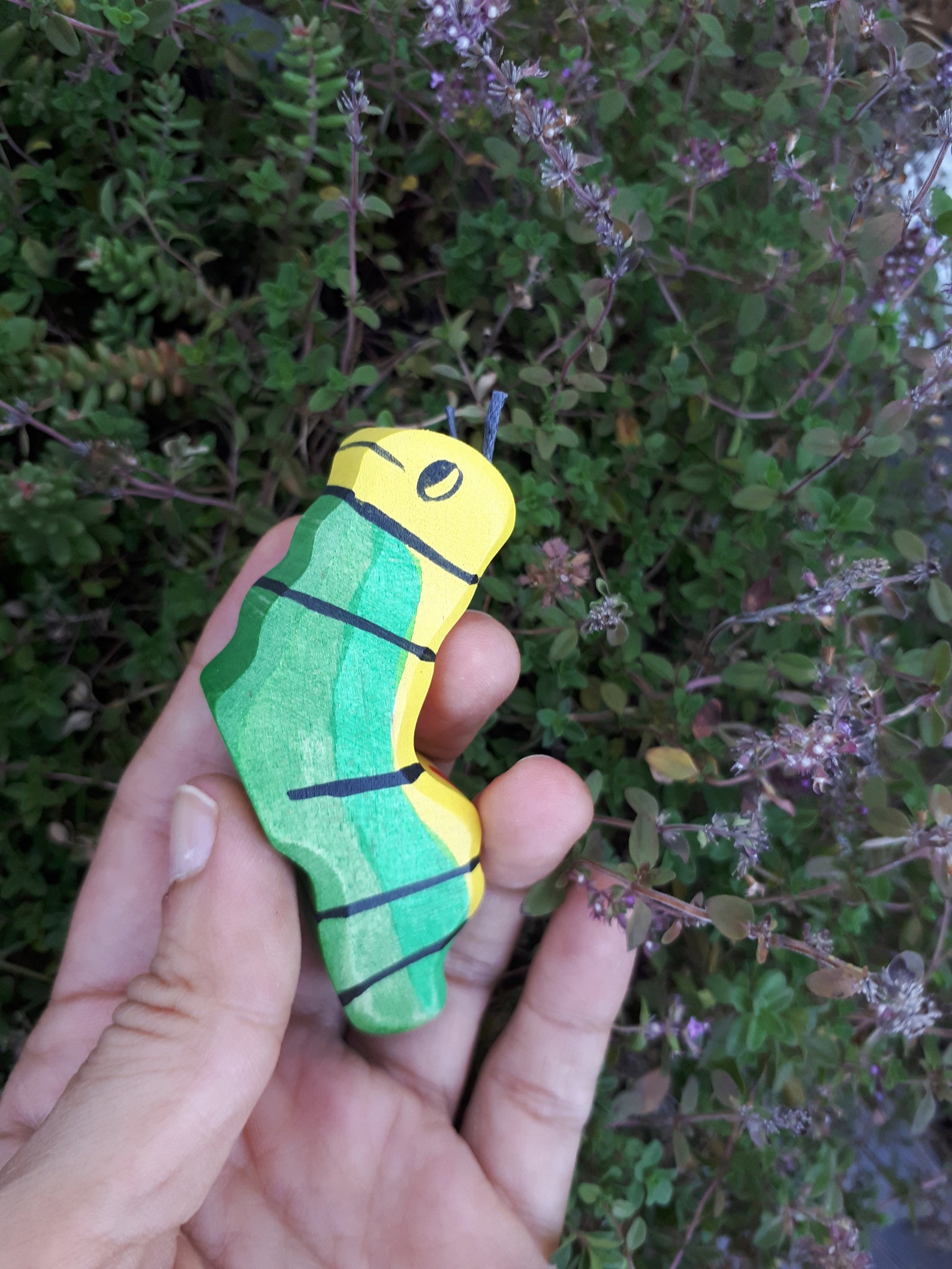 Wooden Worm Silk Worm Toy Worm Toy Green Worm Toy - Etsy