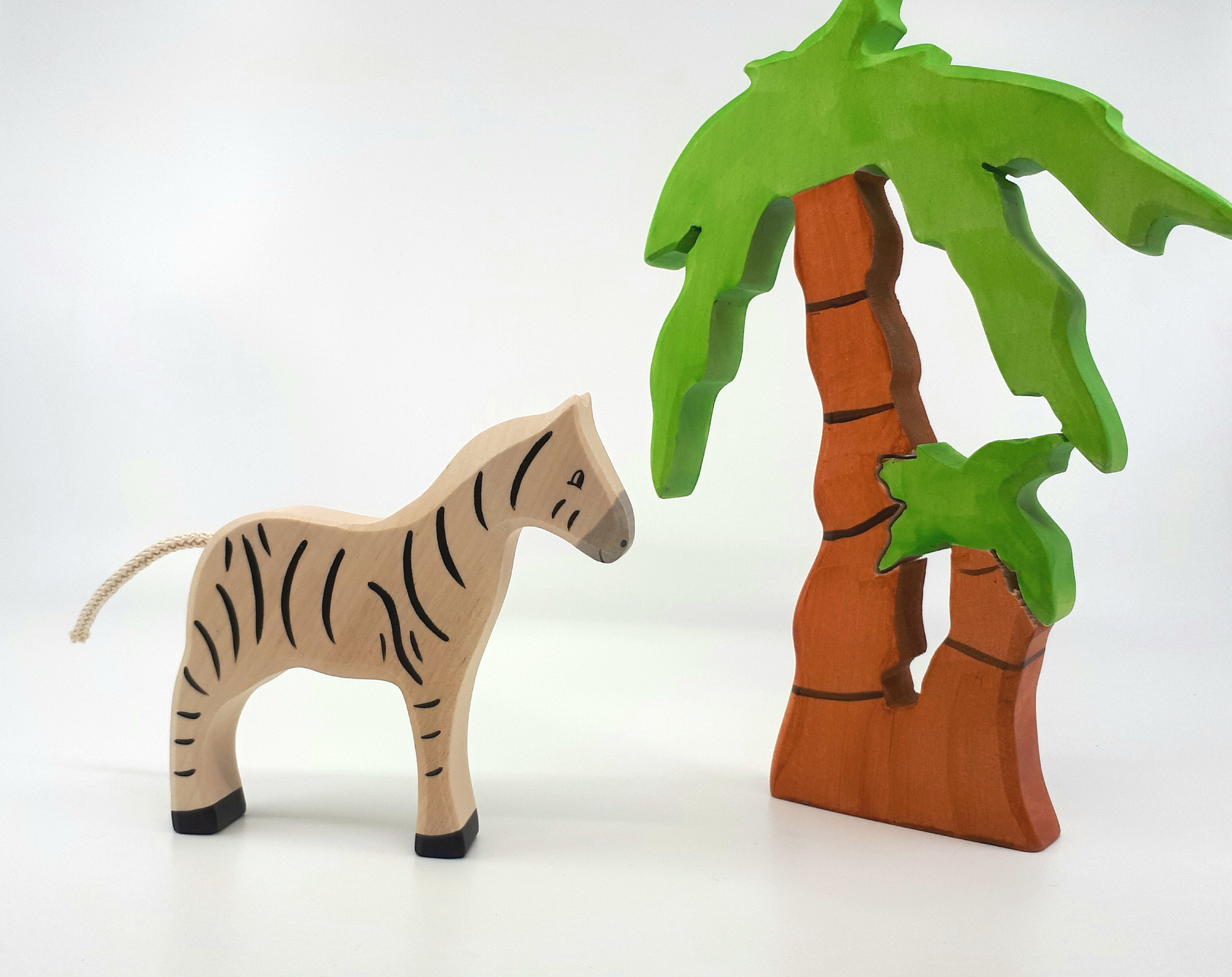 Toys Pretend Play Wooden Zebra Toy~ Waldorf Wooden Zebra Animal ...