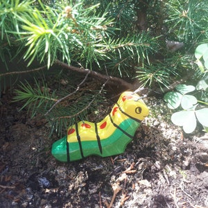 Wooden Worm, Silk- Worm Toy, Worm Toy, Green Worm Toy - Etsy