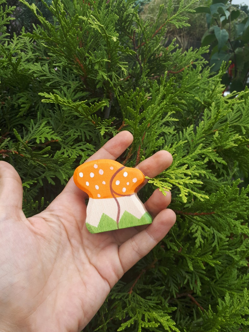 Magic Garden Set Wooden Toys Mushrooms and Flowers Toys - Etsy