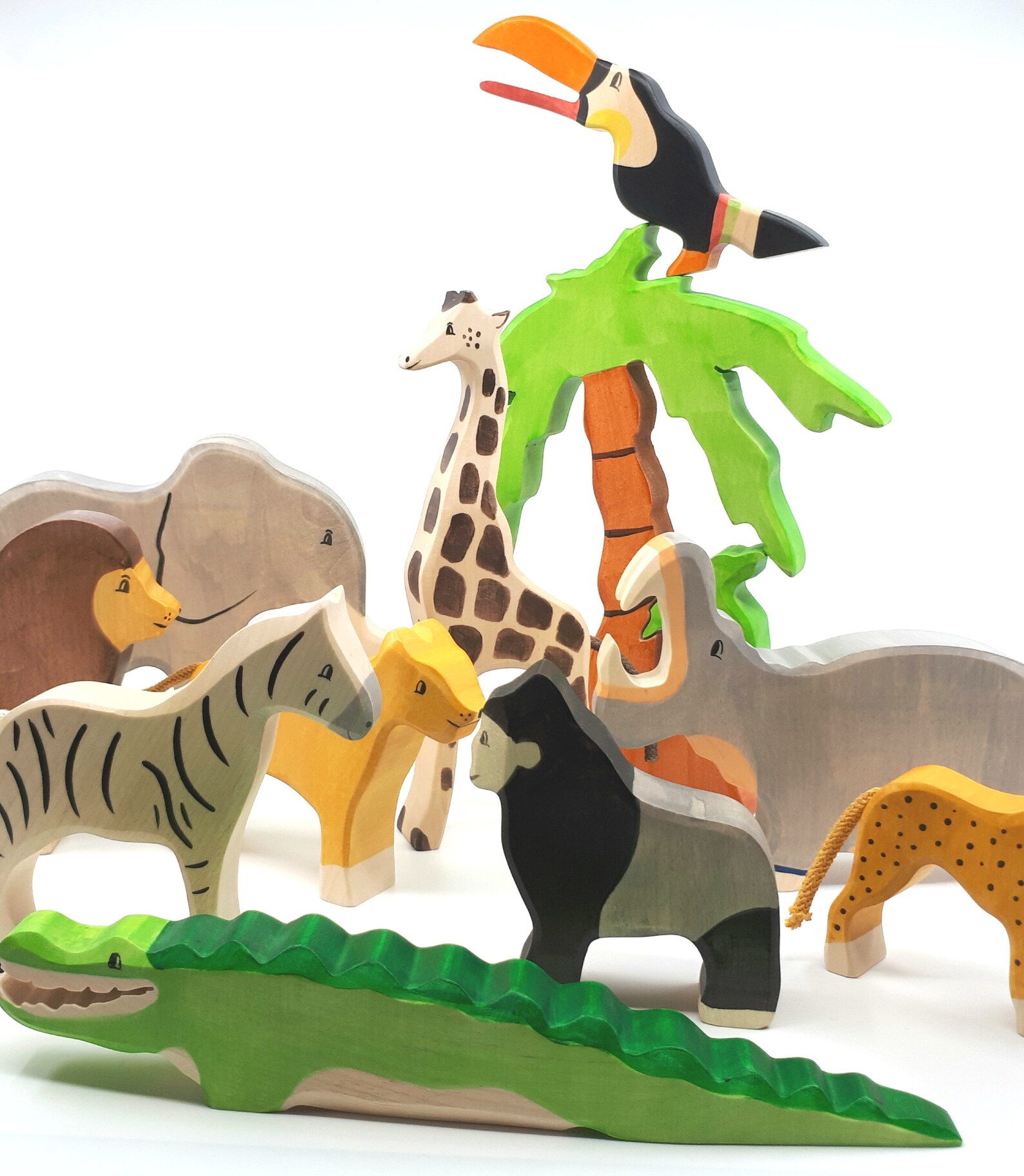 Large Safari Toy Set Africa Animal Safari Animals Zoo Toys - Etsy