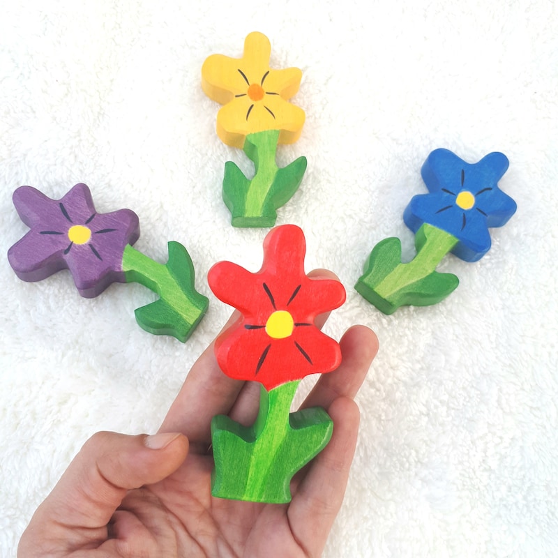 Wooden Flowers - Etsy