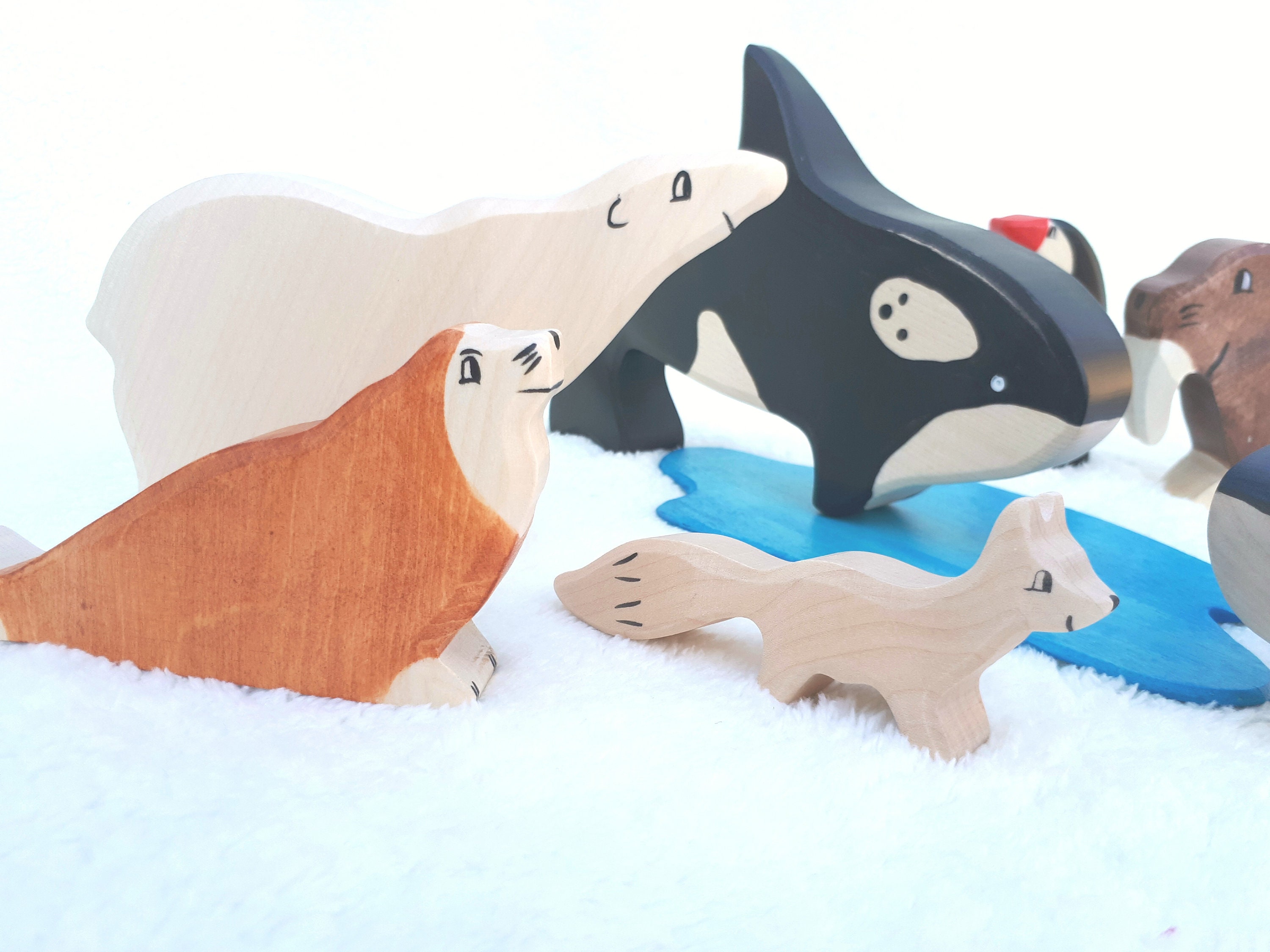 Polar Animal Toys Set Arctic and Marine Toys | Etsy