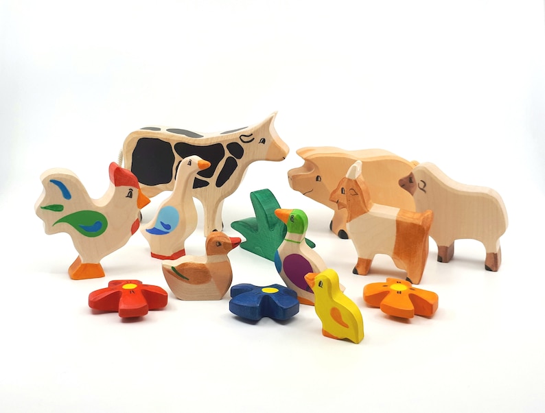 Wooden Sheep Toy Bio Toy Animal Toys Toys for Kids | Etsy