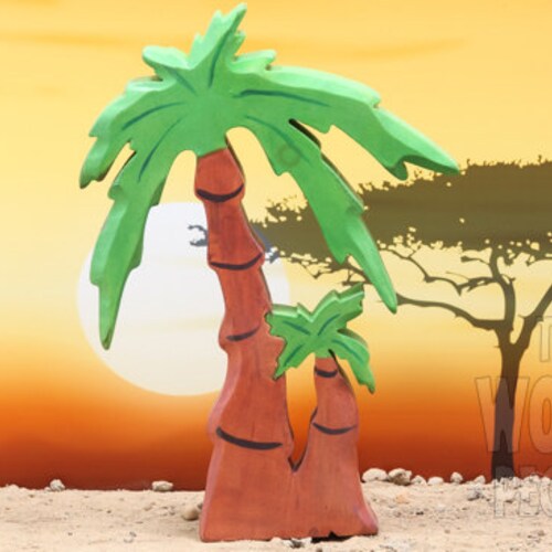 3D Wooden Palm Tree - Etsy