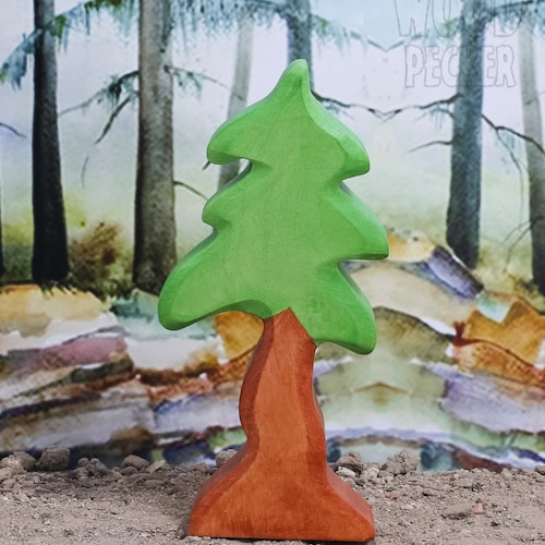 Wooden Tree Pine Tree Toy Decorative Tree Waldorf Toy - Etsy
