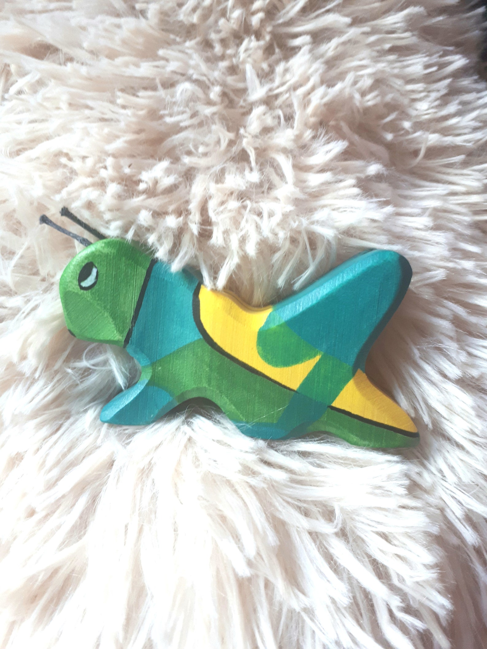 Wooden Grasshopper Toy - Etsy