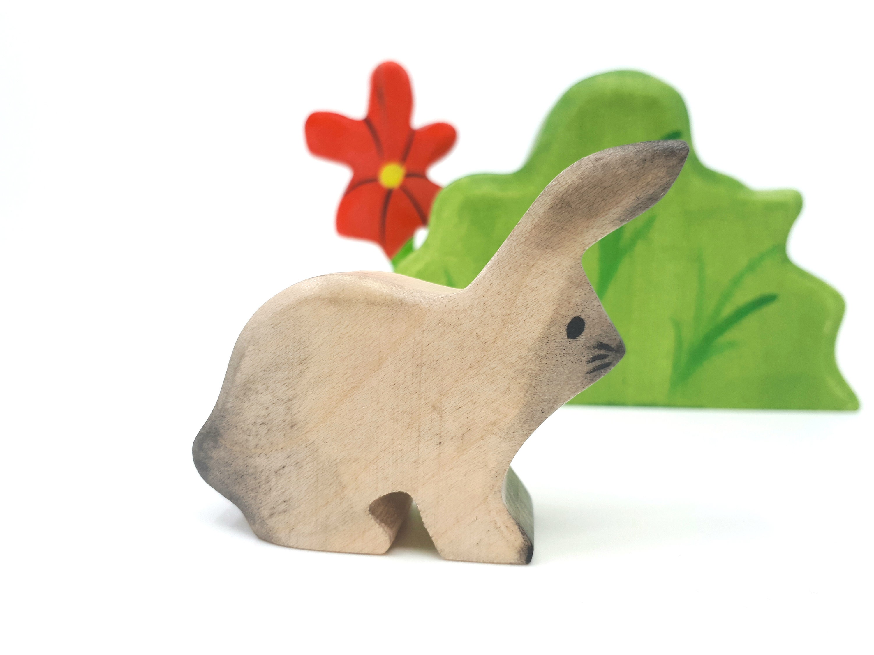 Wooden Bunny Wooden Toys Wooden Rabbit Eco-friendly Wooden | Etsy