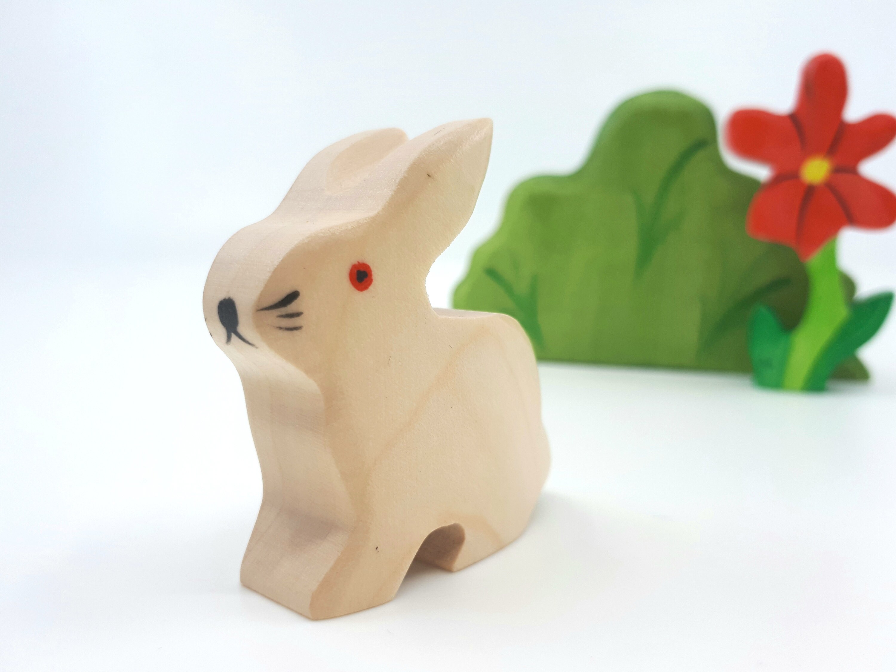 Wooden Bunny, Wooden Toys, Wooden Rabbit, Eco-friendly Wooden Easter ...