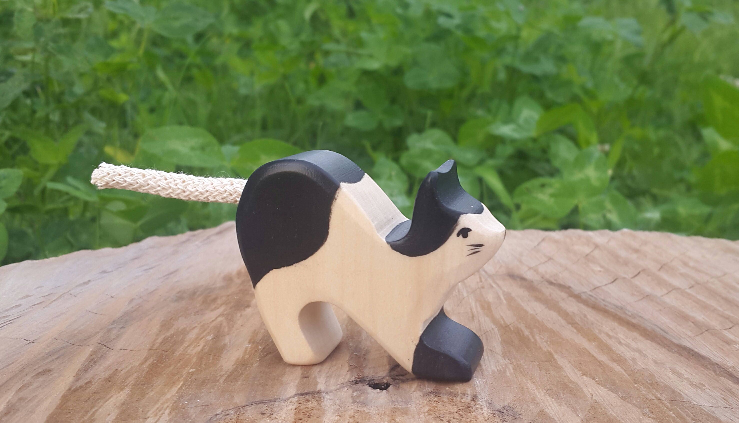 Waldorf Wooden Toy Wooden Cat Toy Wooden Animals Wooden - Etsy