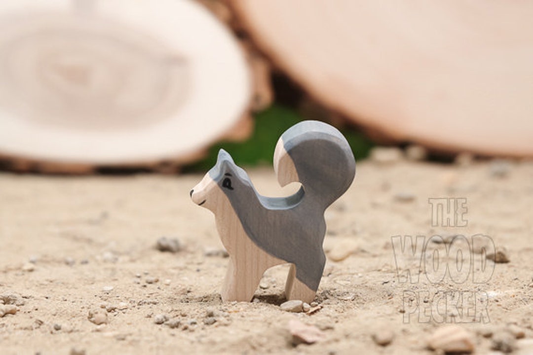 Husky Dog, Waldorf Wooden Dog Toy, Dog Toy, Wooden Dog Toy, Waldorf ...