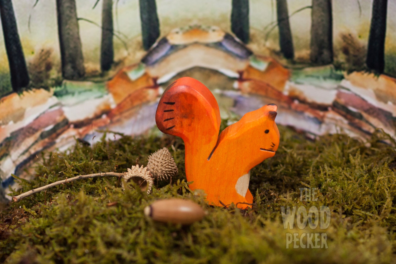 Squirrel Toy, Wooden Toy, Organic Toy, Animals, Waldorf Toy, Wood Toy ...