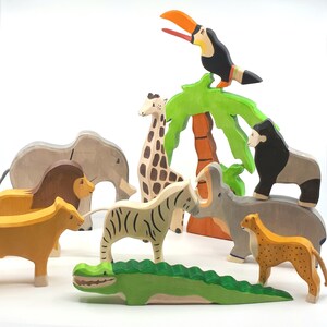 Large Safari Toy Set, Africa Animal, Safari Animals, Zoo Toys Set ...