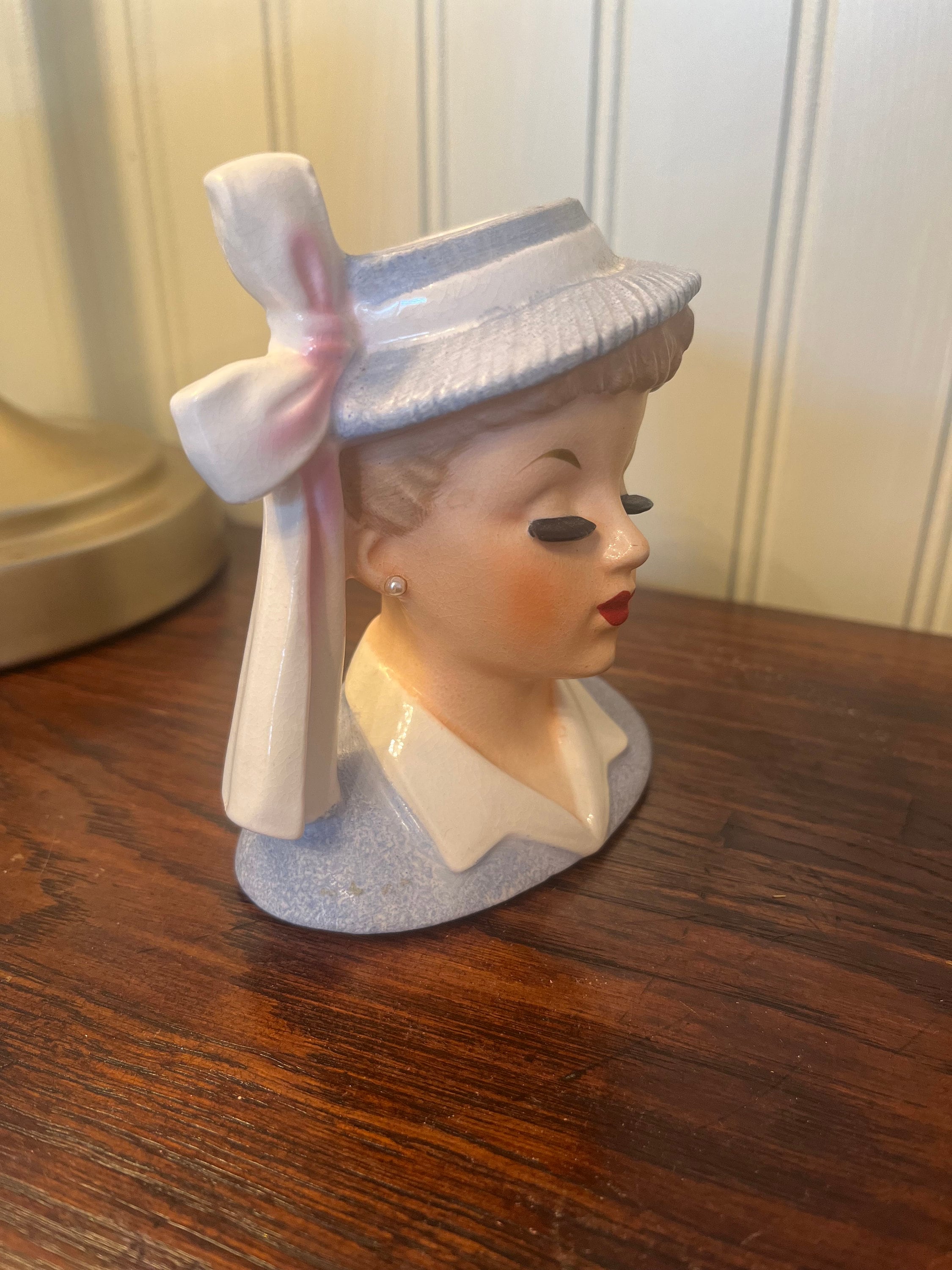 Vintage NAPCO Lady Head Vase Circa 1958 - Etsy
