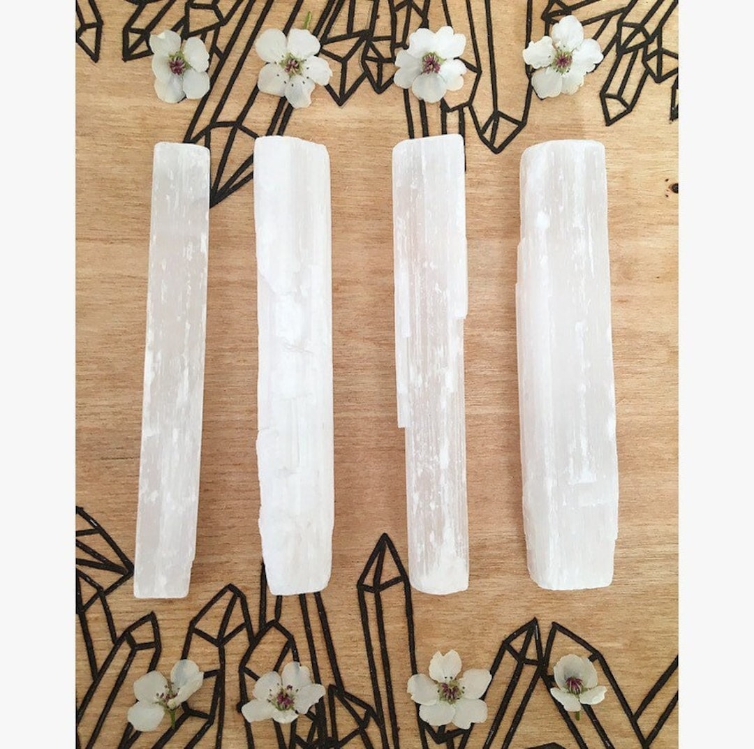 Selenite Sticks/ Selenite Wands/ Selenite Crystal/ Raw Selenite! Your ...